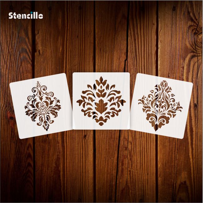 Embrace Timeless Style – Damask Stencils for Wall Painting by Stencillo