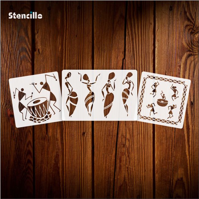 Stencillo's Warli Design Stencils
