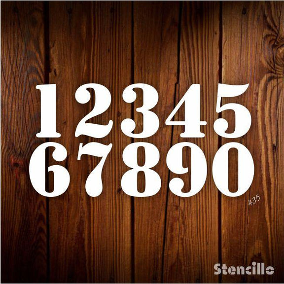 Clear & Crisp Numbers: Number Plastic Stencil For Walls, Canvas ...