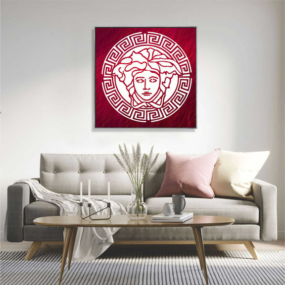 Unleash Your Inner Fashionista: Official Versace Logo Stencil for Walls ...